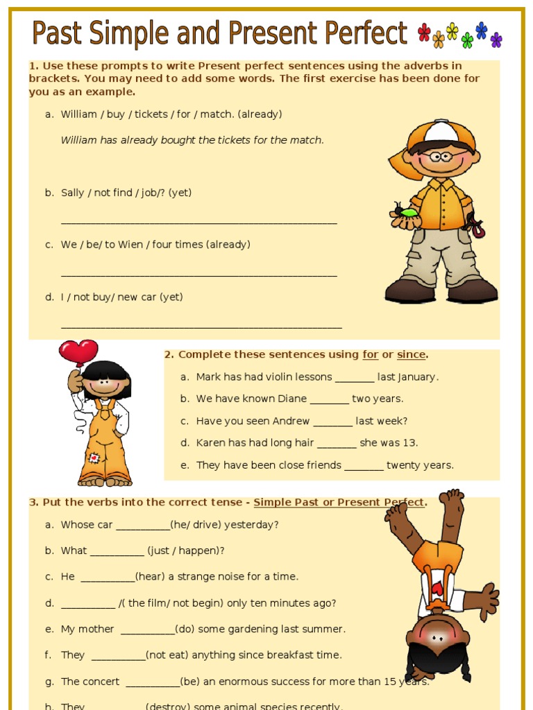Past Simple Present Perfect | PDF | Perfect (Grammar) | Grammatical Tense