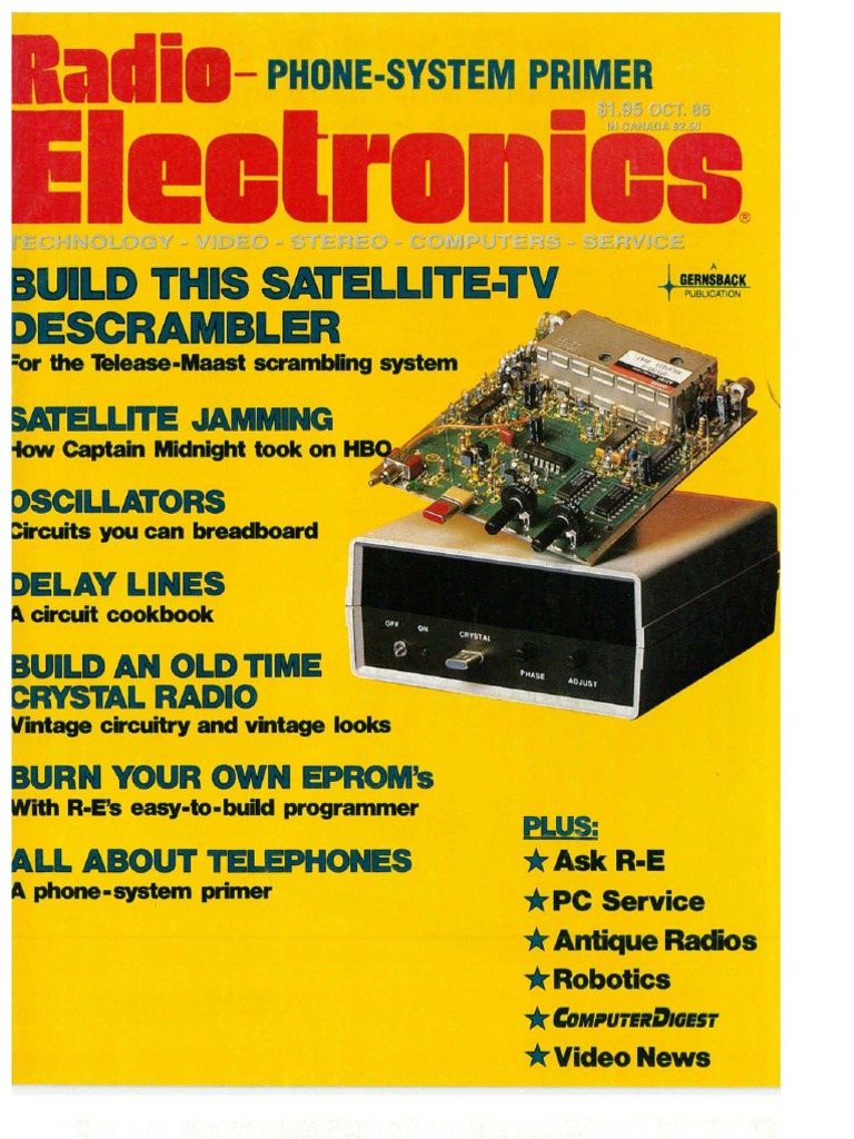 Re - 1986-10 | PDF | Videocassette Recorder | Videotape