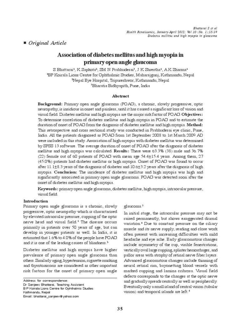 DM Dan Glaukoma | PDF | Glaucoma | Eye
