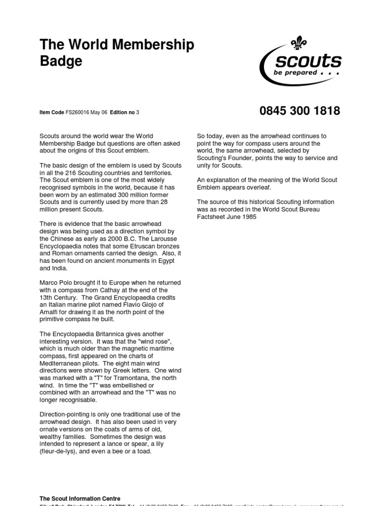 The World Membership Badge: Item Code FS260016 May 06 Edition No 3 ...