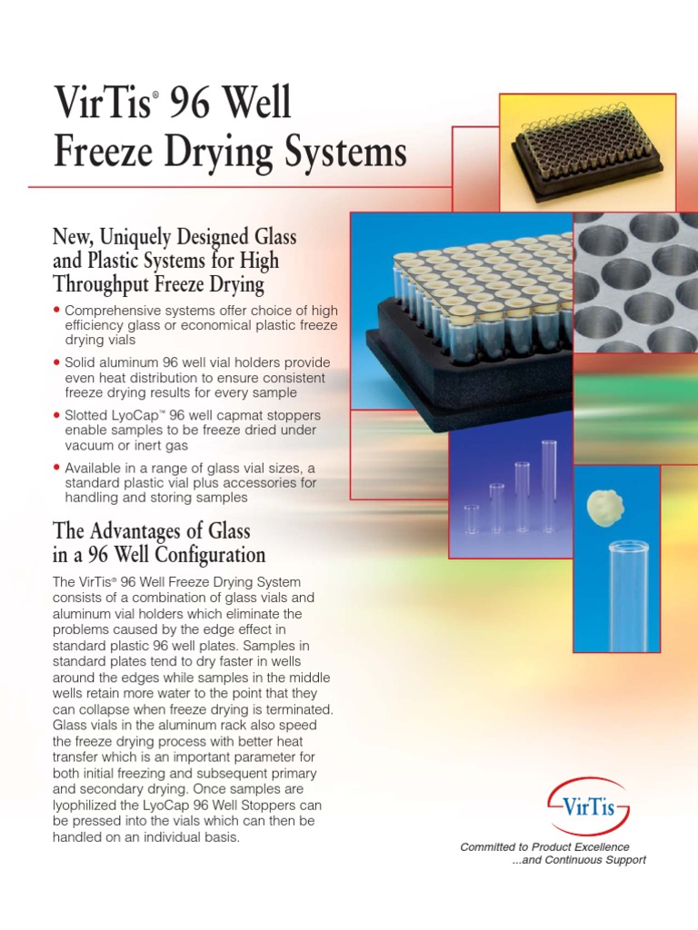 Virtis 96 Well Freeze Drying Systems: New, Uniquely Designed Glass and ...