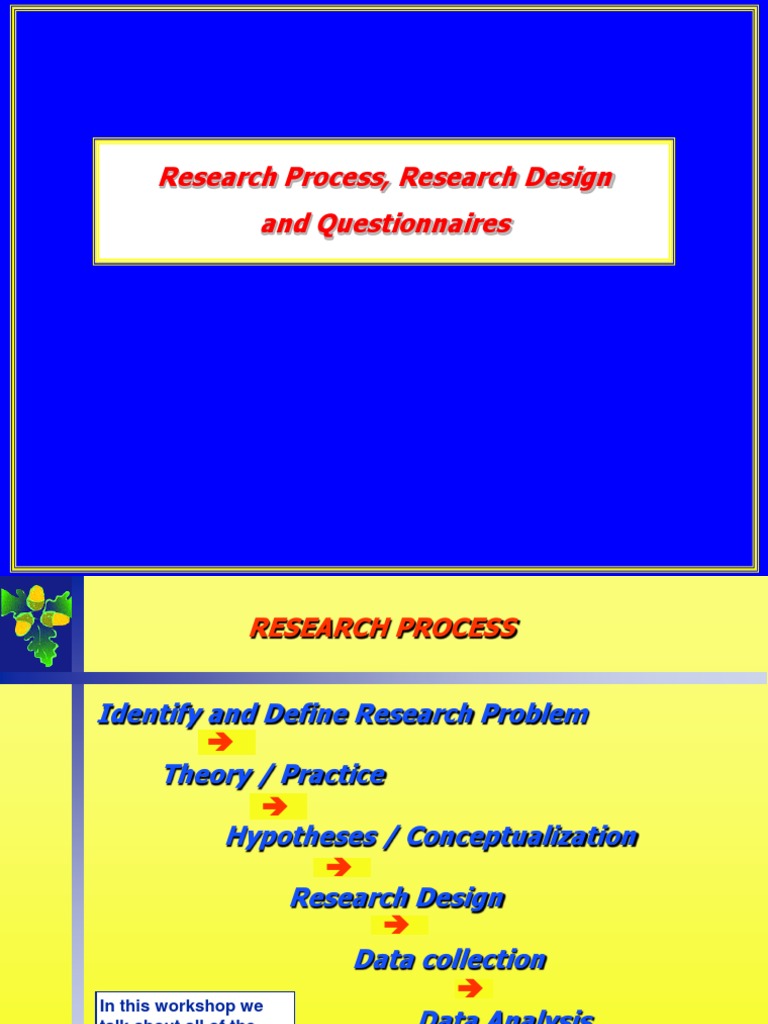 Research Process, Research Design and Questionnaires | PDF | Research ...