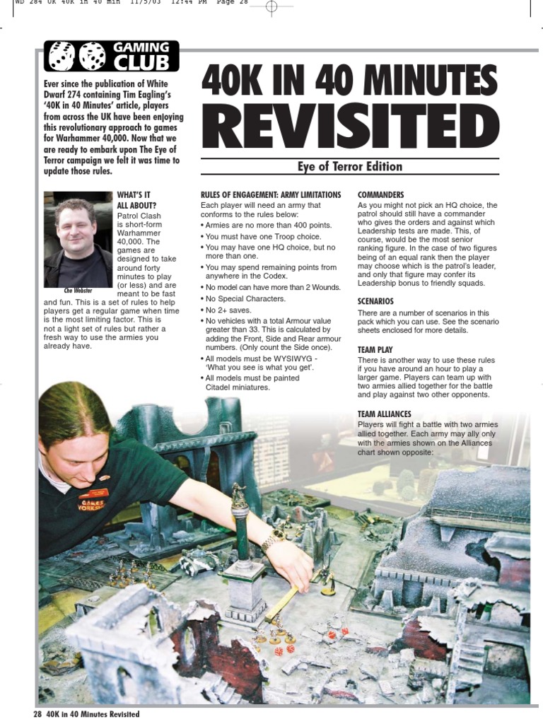 40K Patrol Clash Rules Overview | PDF | Military Science | Military