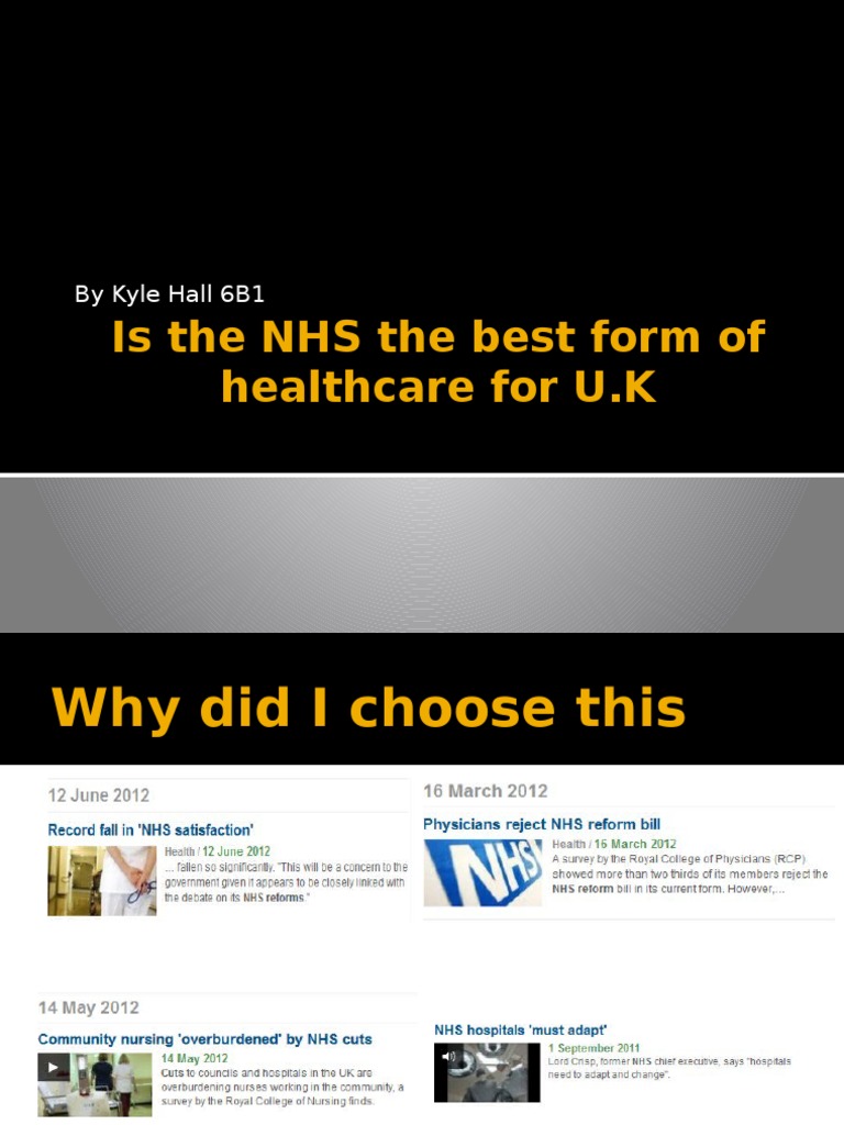 Evaluating the NHS Healthcare Model | PDF | Health System | National ...