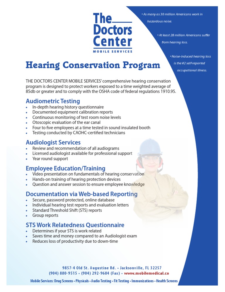 Hearing Conservation Program - Mobile Hearing Testing - Mobile ...