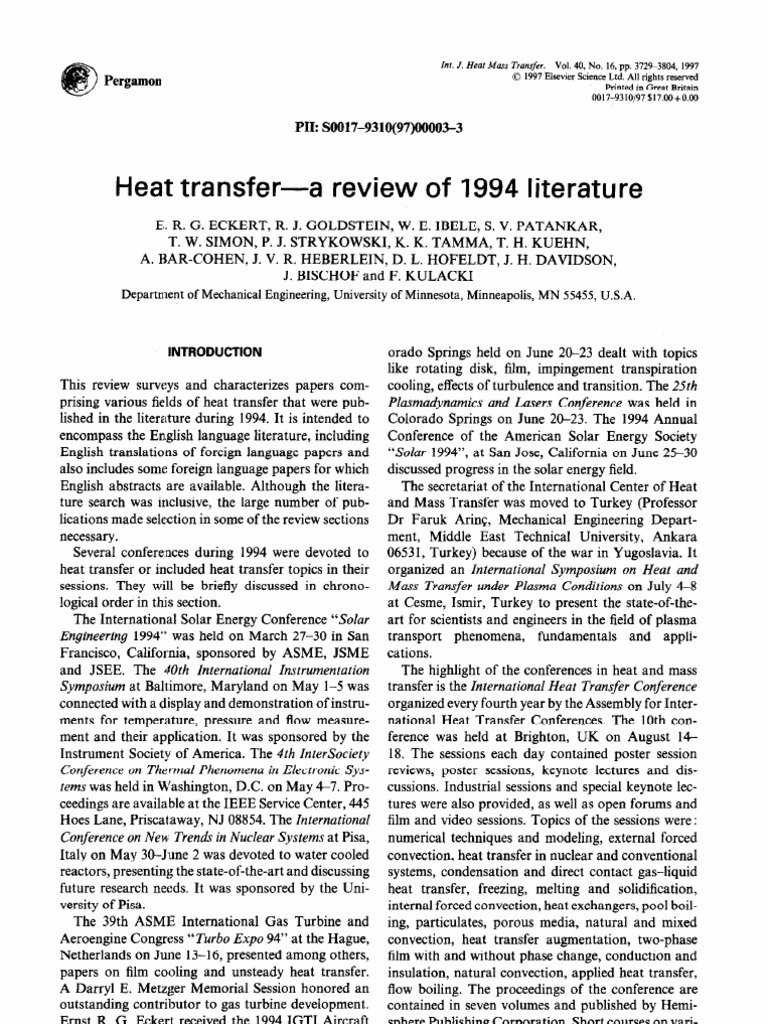 Review On Heat Transfer | PDF | Thermal Conduction | Boundary Layer