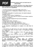 Βασικό Λεξιλόγιο για το ΑΓΝΩΣΤΟ ΚΕΙΜΕΝΟ | PDF