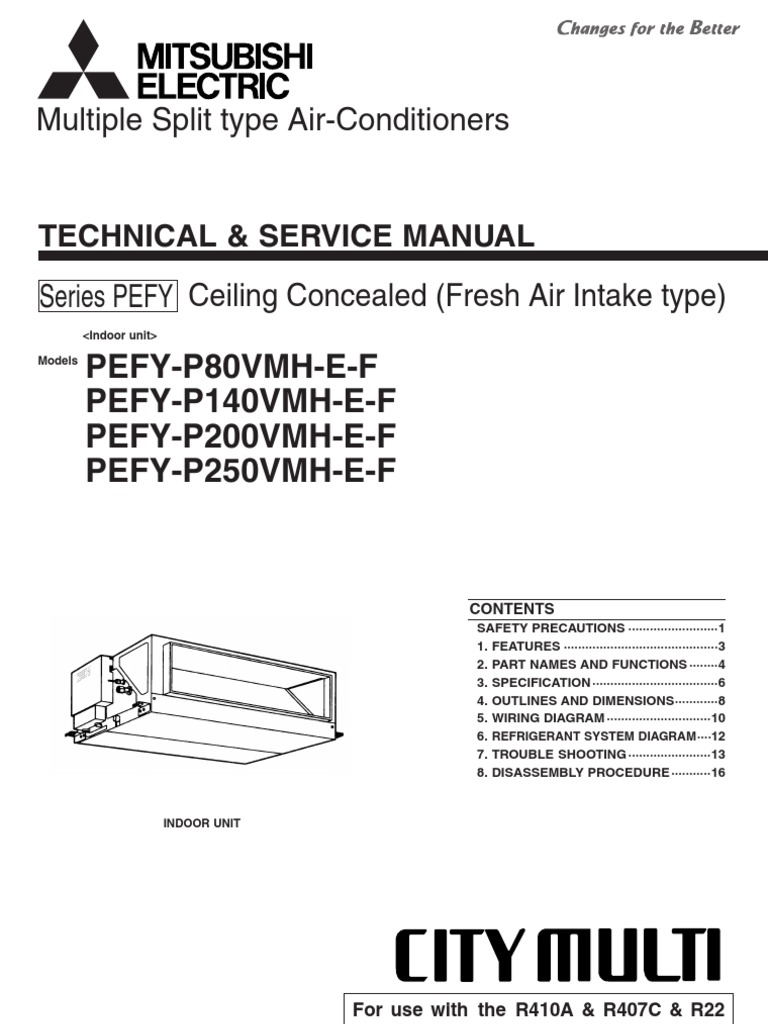 Pefy P VMH e F T S (Mee04k286) | PDF | Air Conditioning | Hvac