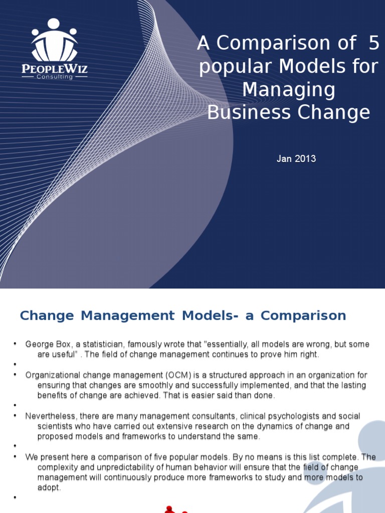 Strategic Change Management Models | PDF