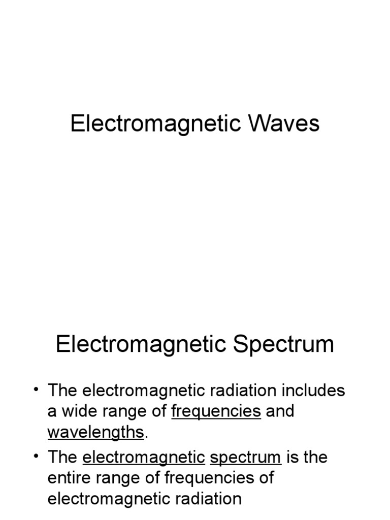 Electromagnetic Waves | PDF | Electromagnetic Radiation ...