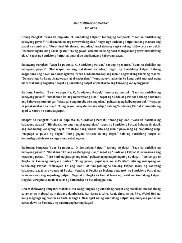 Ang Sundalong Patpat | PDF