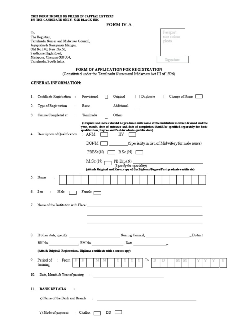 Application for Registrationfinal | Midwife | Nursing