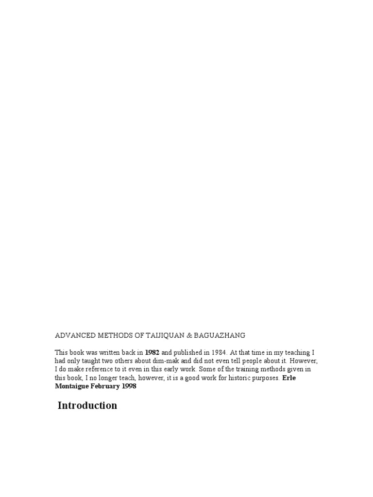 Advanced Taiji and Bagua Book | PDF | Tai Chi | Qi