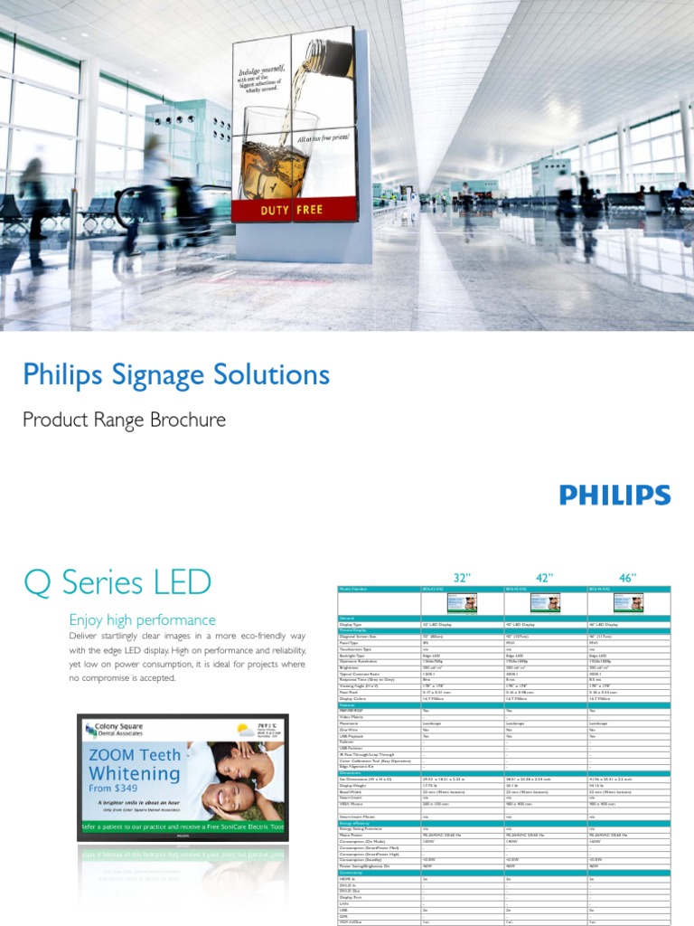 Philips Signage Solutions Product Range Brochure | PDF | Display ...