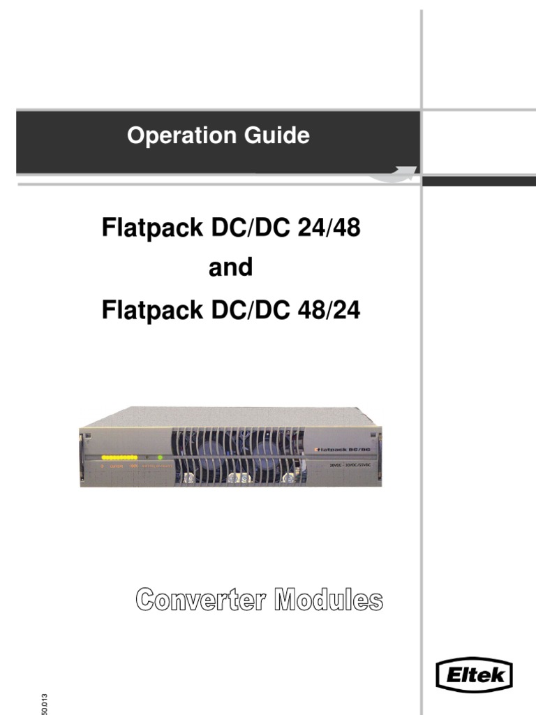 Flatpack DC/DC 24/48 and 48/24 Converters | PDF | Rectifier | Light ...