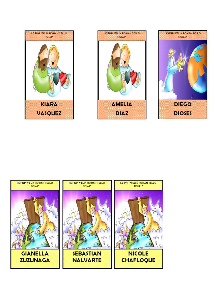 Solapines Religiosos para Niños | PDF