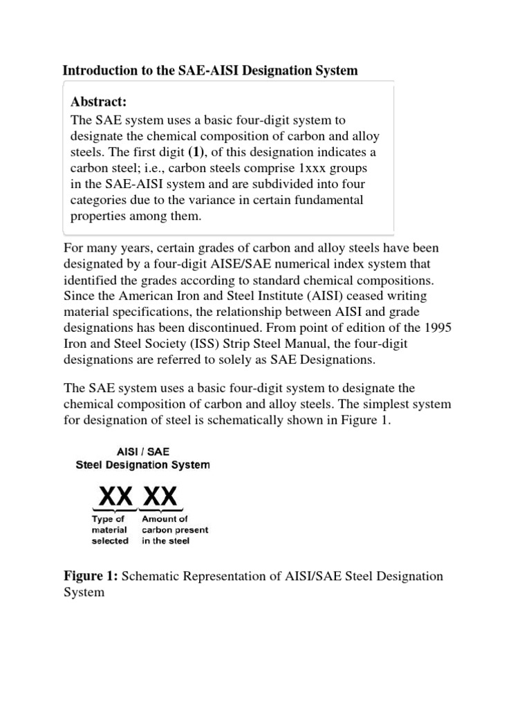 Sae Marerial Designation | PDF | Chromium | Steel