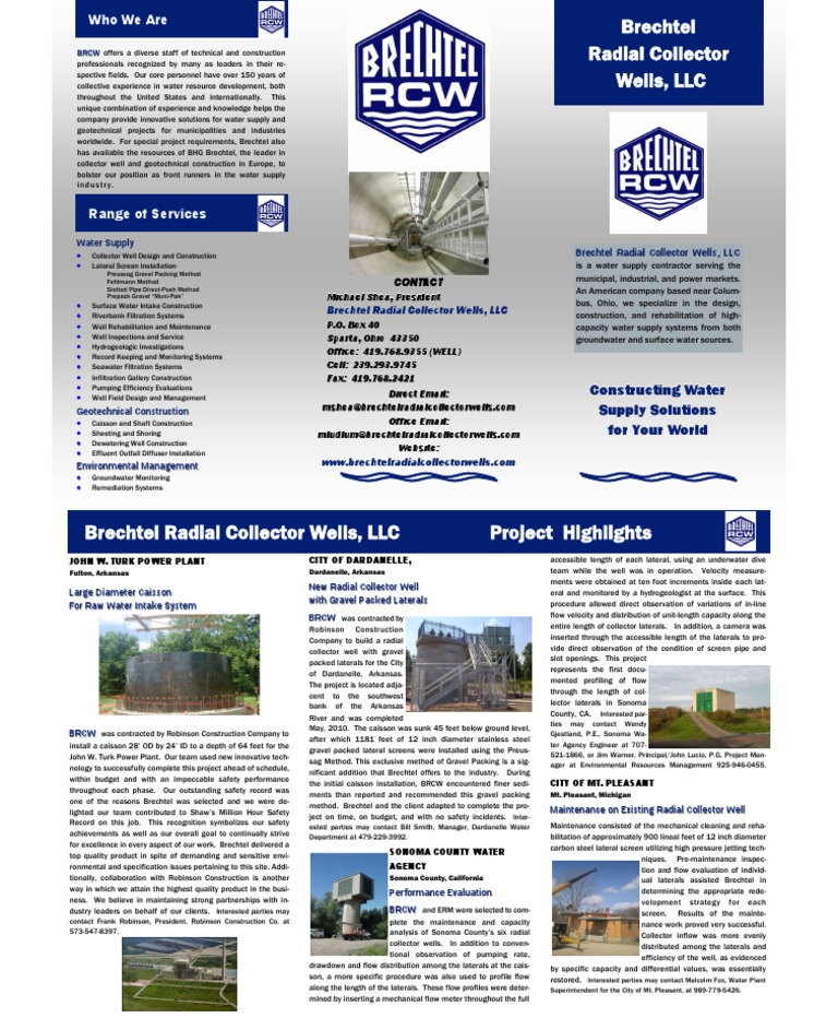 Brechtel Radial Collector Wells - 2011 | PDF | Deep Foundation | Water ...