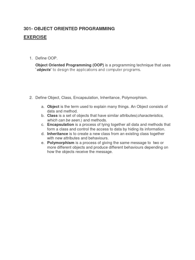 Understanding Object Oriented Programming | PDF