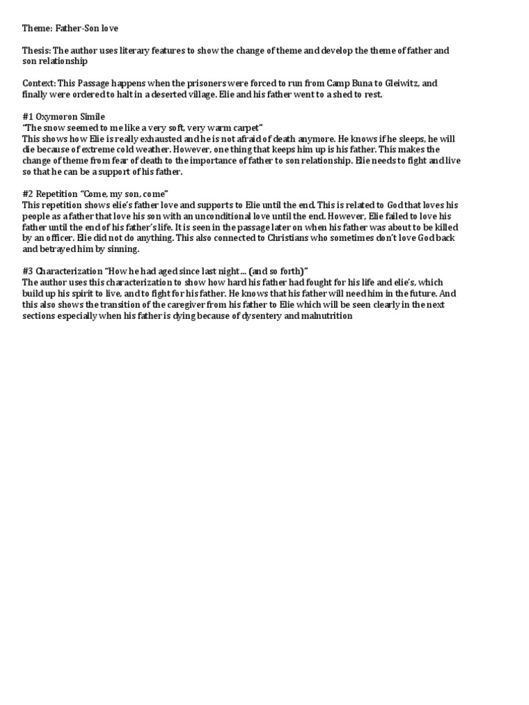 Oral Close Reading (Night by Elie Wiesel) | PDF