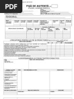 Fişa de Observare A Lecţiei | PDF