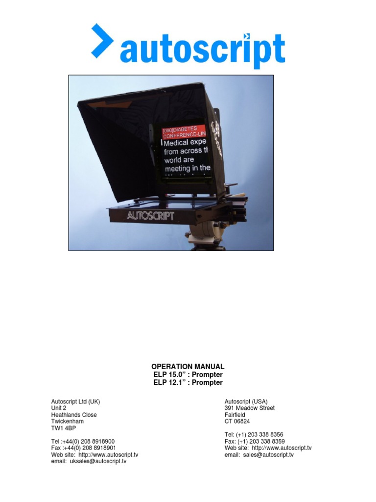 Elp Manual | PDF | Electrical Connector | Rgb Color Model