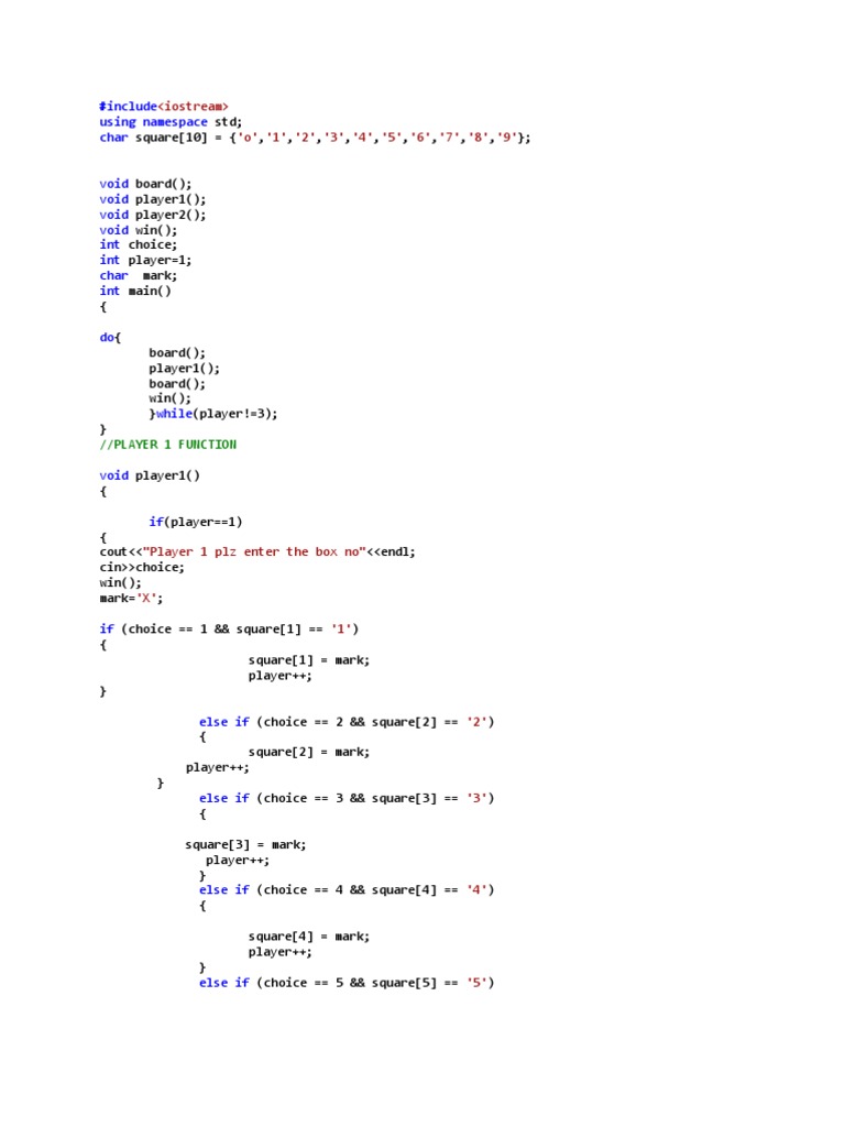 Tic Tac Toe Project | PDF | Computer Programming | Object Oriented Programming