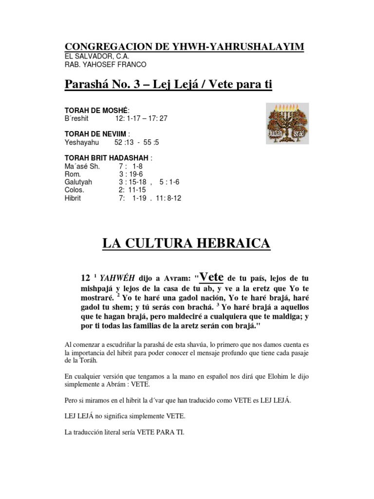 Lej Leja | PDF | Abrahán | Judios y judaísmo