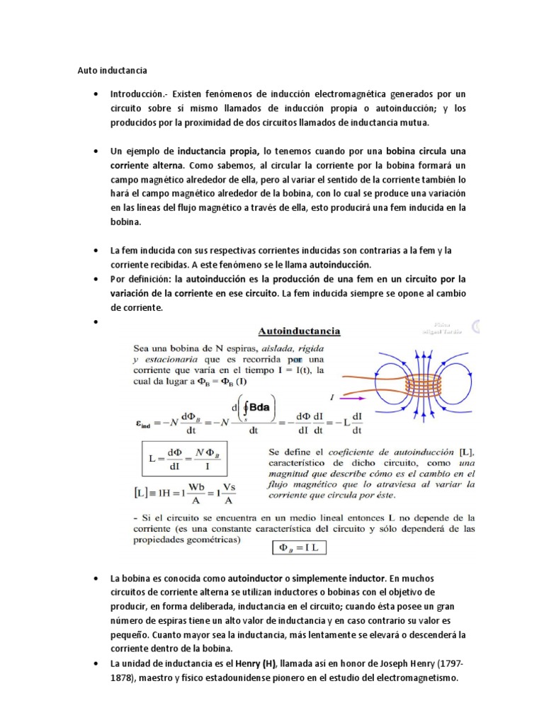 Auto Inductancia | PDF | Inductor | Inductancia