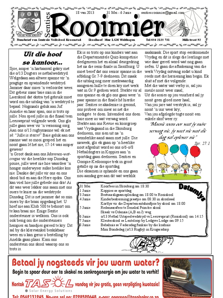 Rooimier 18 (31 Mei - 6 Junie 2013) PDF | PDF