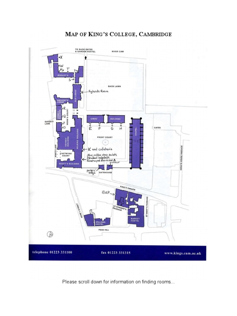 Map of Kings College and Directions To Interview Rooms | PDF | Stairs ...