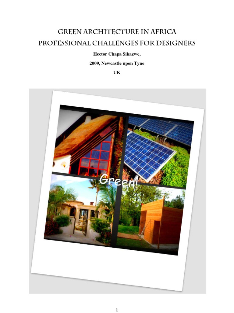 Green Architecture in Africa | PDF | Sustainable Design | Sustainable ...