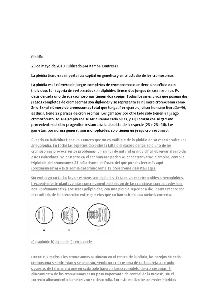 La importancia de la ploidía en genética: explicando los conceptos de ...