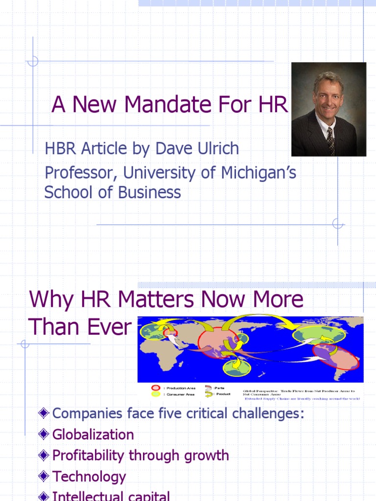 A New Mandate For HR | PDF | Strategic Management | Employment