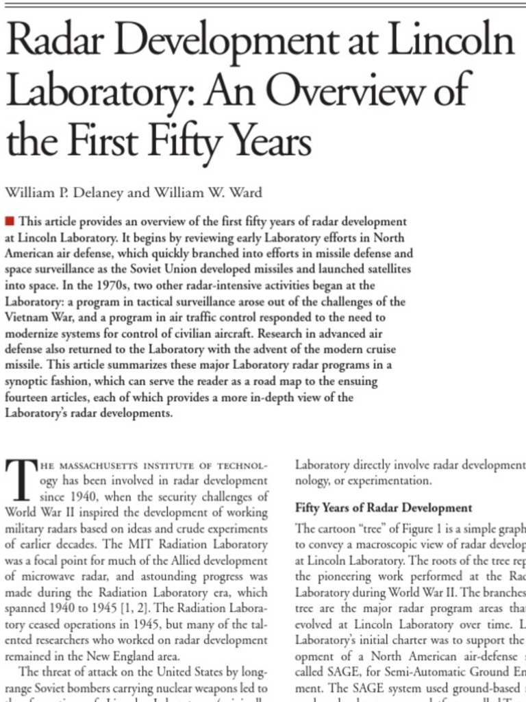 Radar Development | PDF