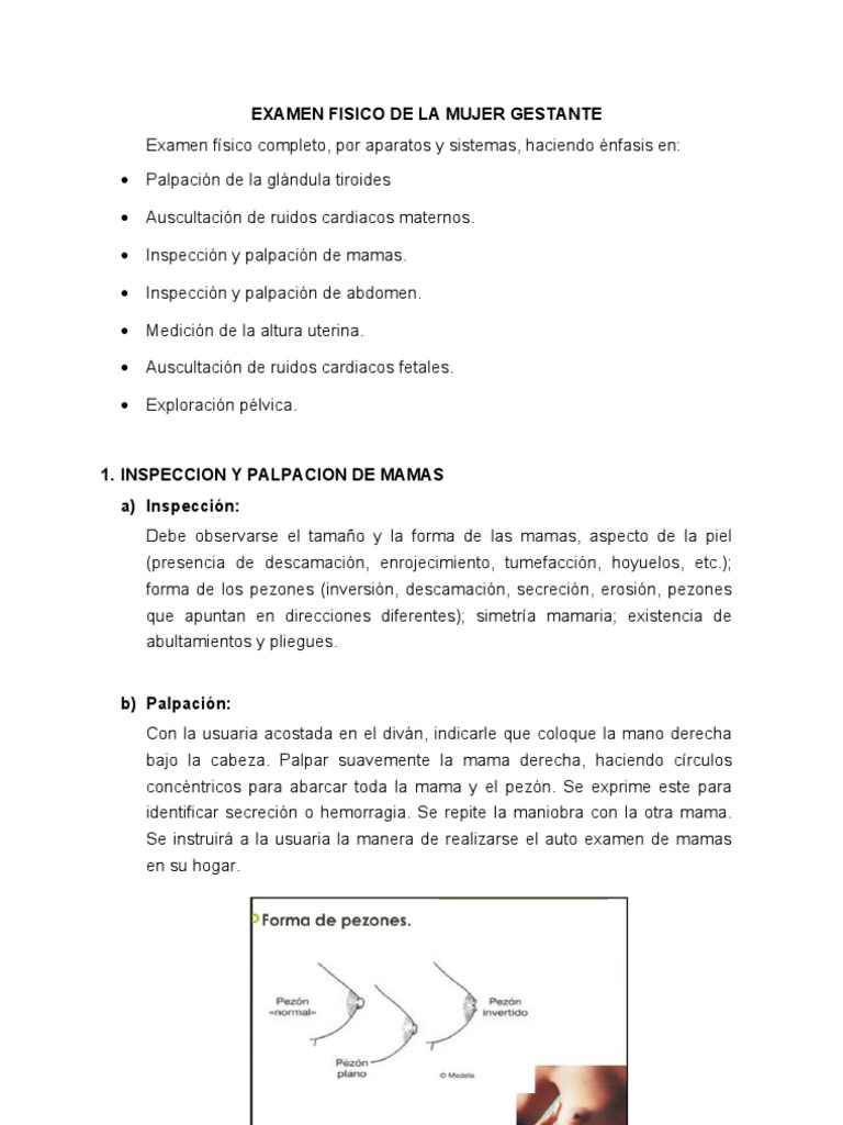 Examen Fisico en La Embarazada | PDF | El embarazo | Pelvis