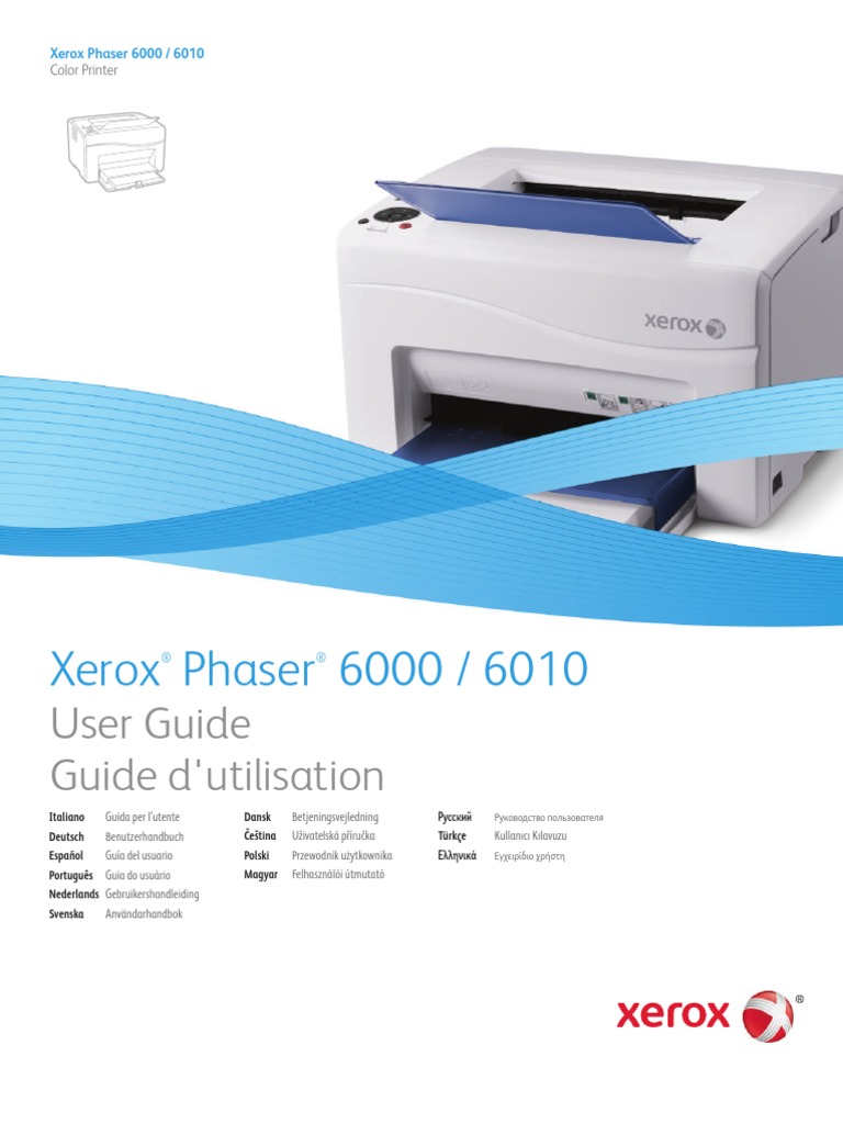 Xerox® Phaser® 6000-6010 - User Guide | PDF | Impresora (Computación ...