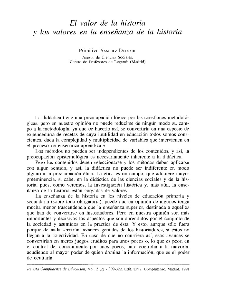 El Valor de La Historia | PDF | Science | Historiografía