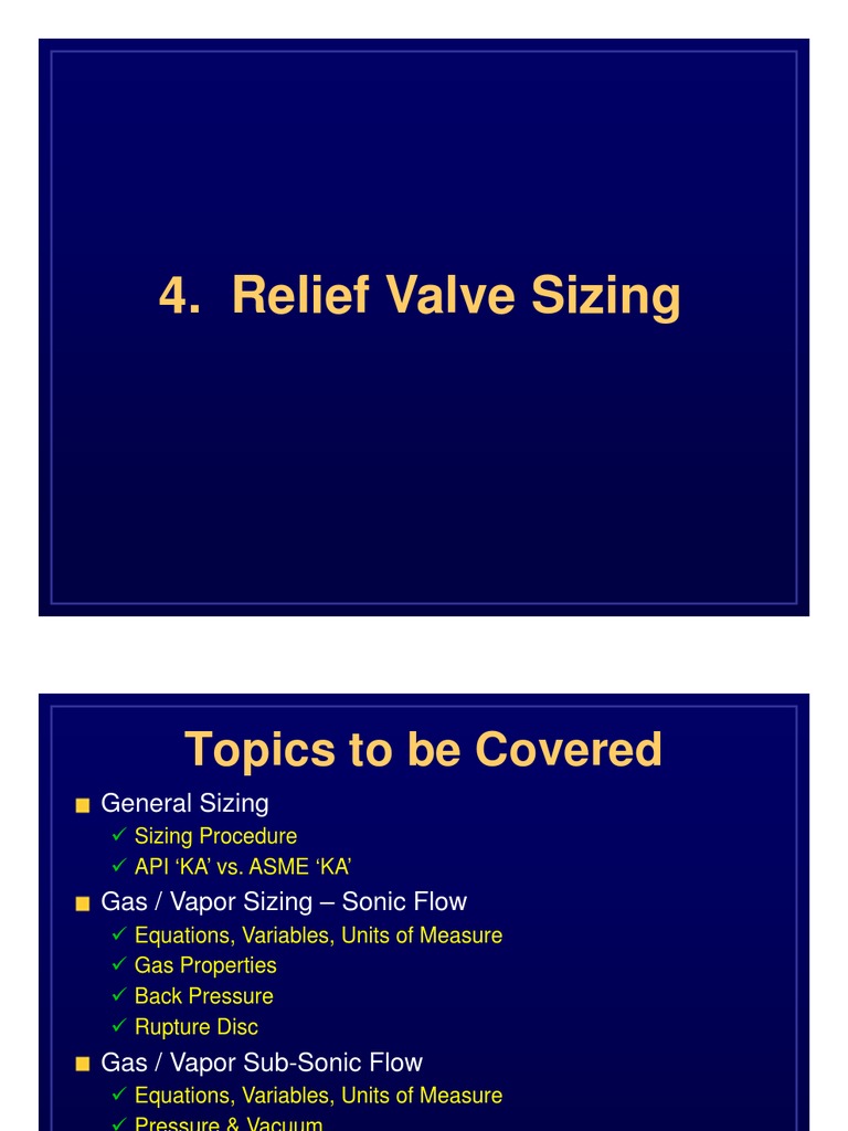 PSV Sizing Calculations | Flow Measurement | Pressure