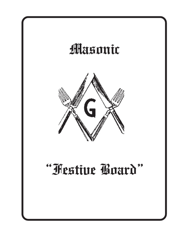 Masonic Festive Board Toasts Guide | PDF | Religion & Spirituality