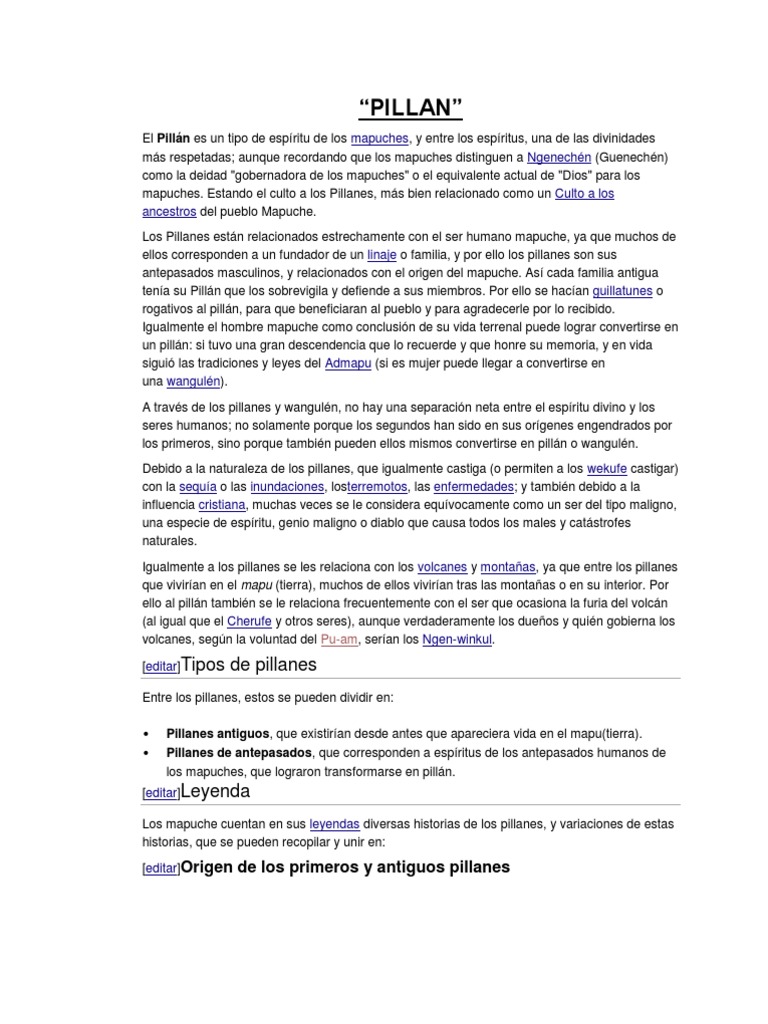 PILLAN | PDF | Historia