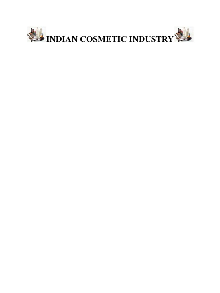 Growth of India's Cosmetic Industry | PDF | Cosmetics | Economic Growth