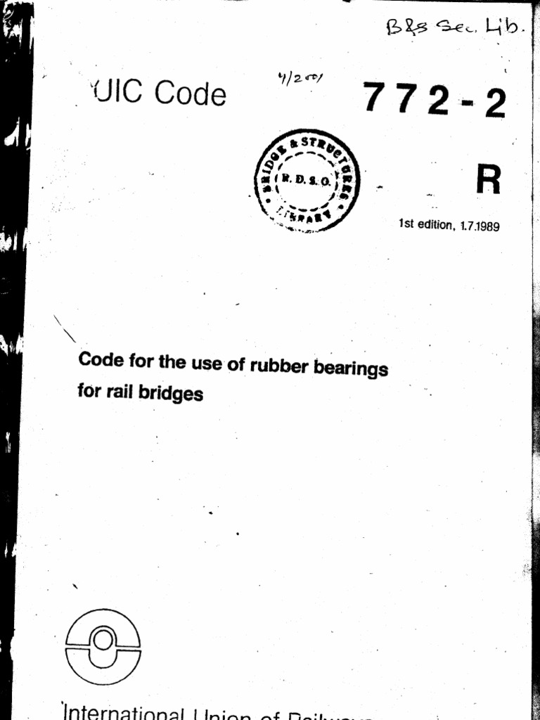 Uic 772-2 Code PDF | PDF