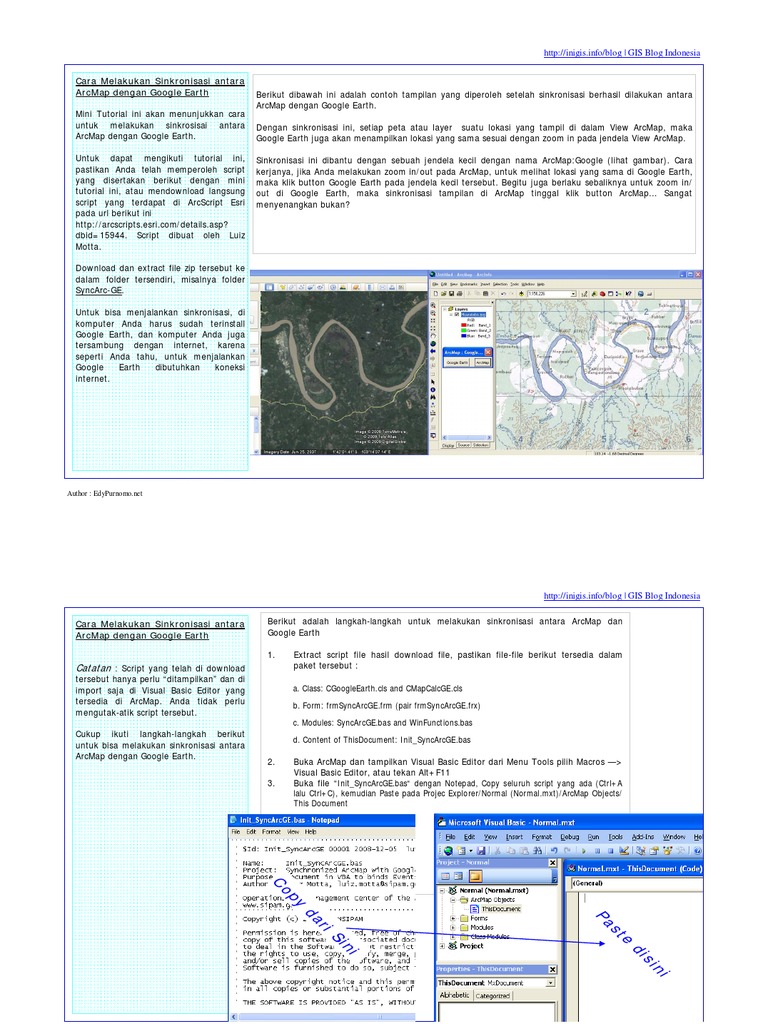 Sinkronisasi ArcMap Google Earth | PDF
