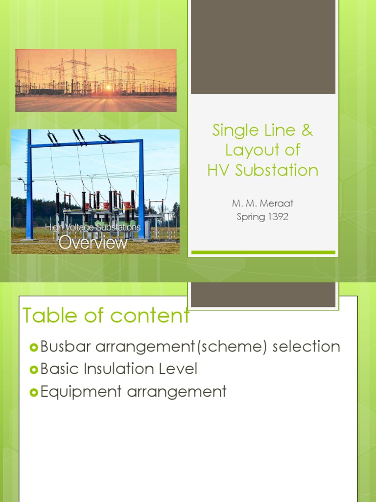 Layout and SLD | PDF | Electrical Substation | Relay