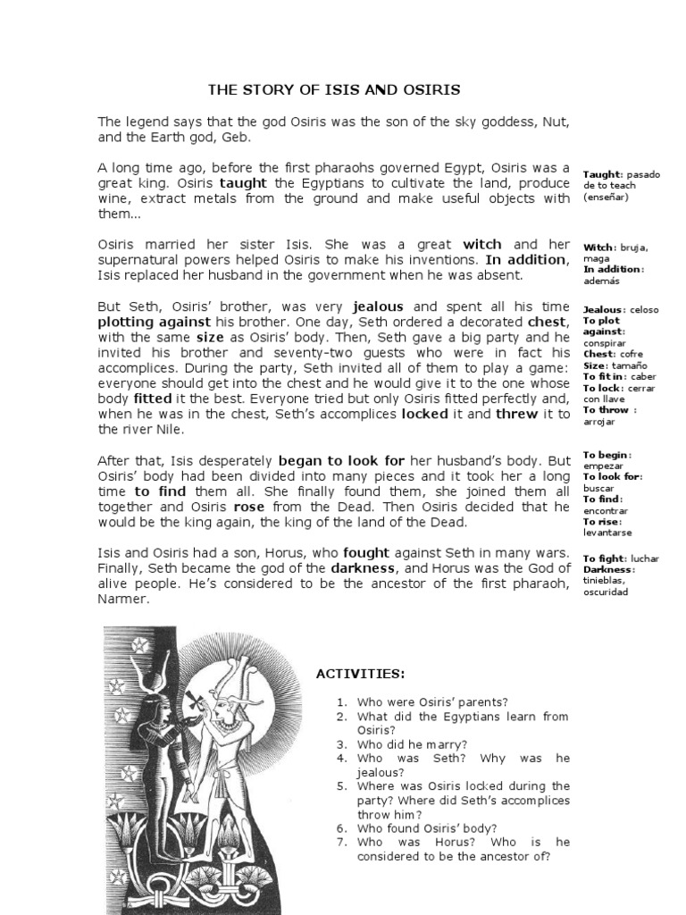 The Legend of Isis and Osiris | PDF | Religion & Spirituality