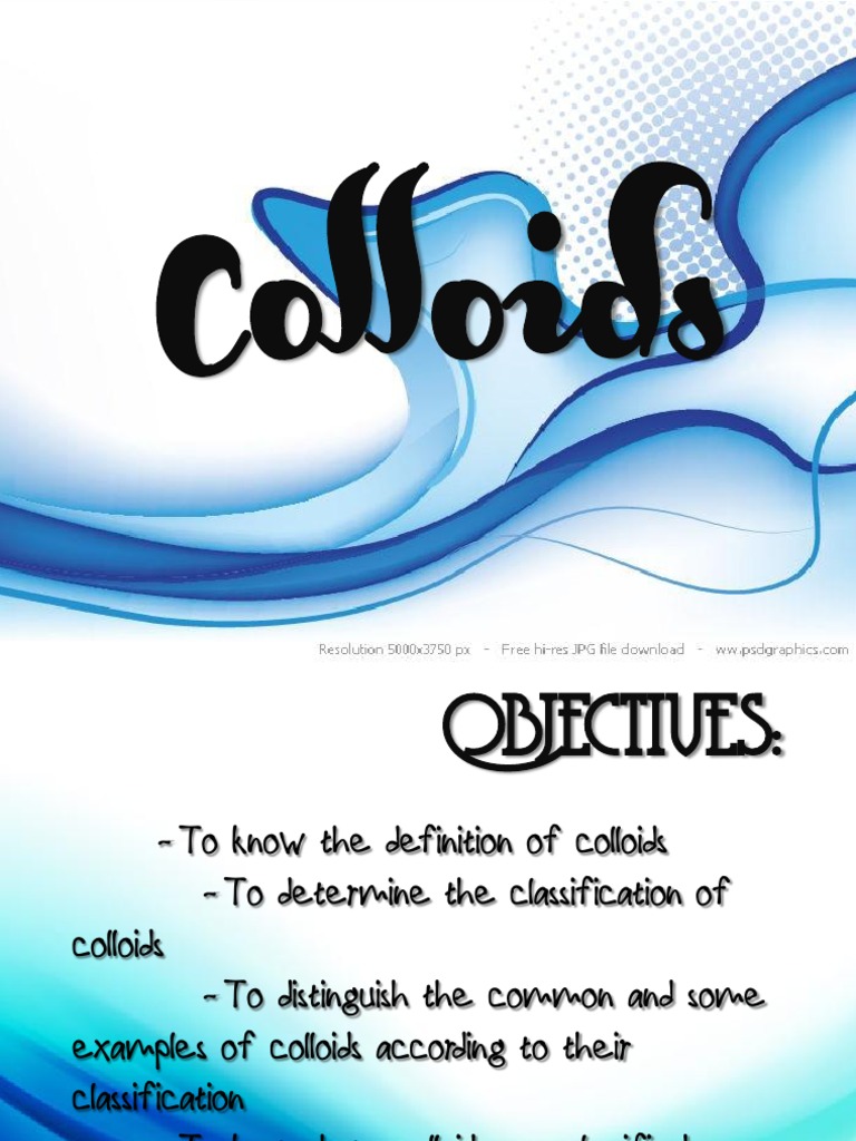 Understanding Colloids: Types and Examples | PDF | Colloid | Gel