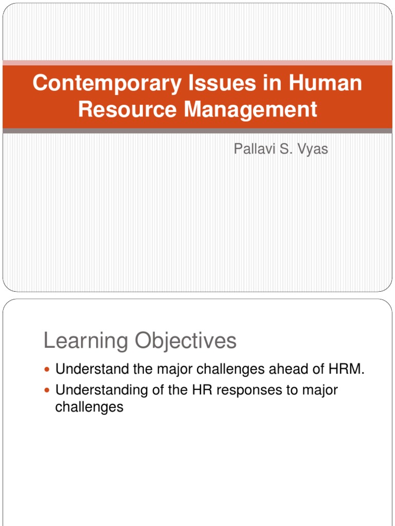 Contemporary HR Challenges and Practices | PDF | Human Resource ...