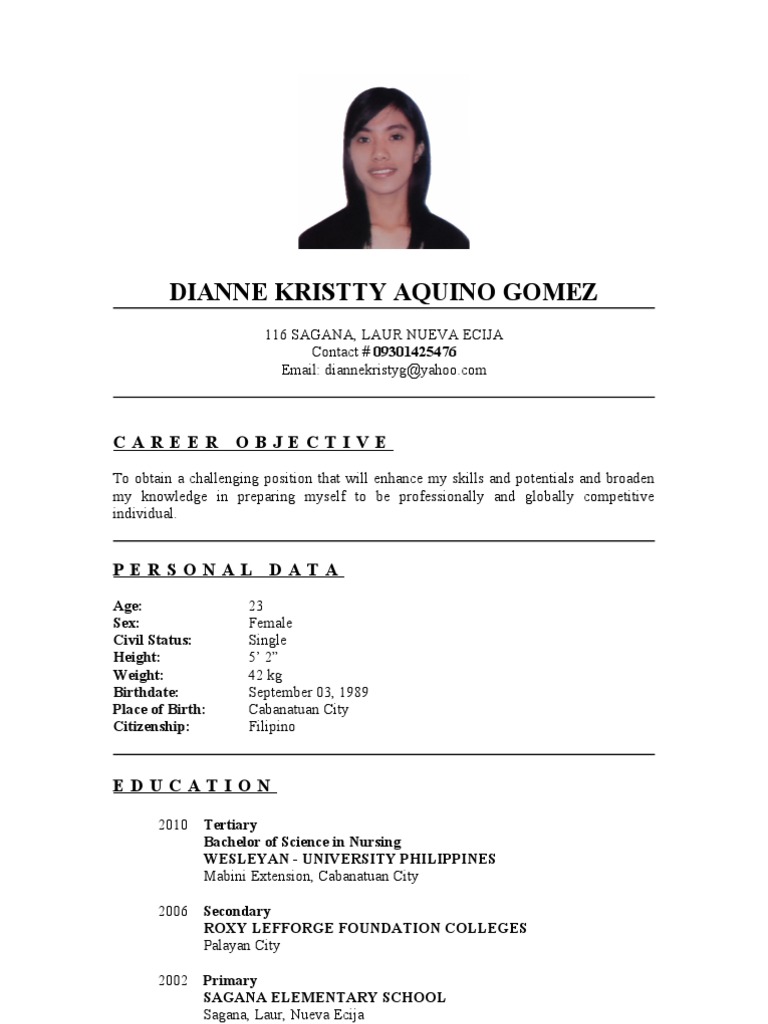 Updated Resume DK | PDF | Nursing | Hospital