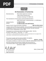 Example of EU Declaration of Conformity (DoC) Adopted by EMC ADCO | PDF ...